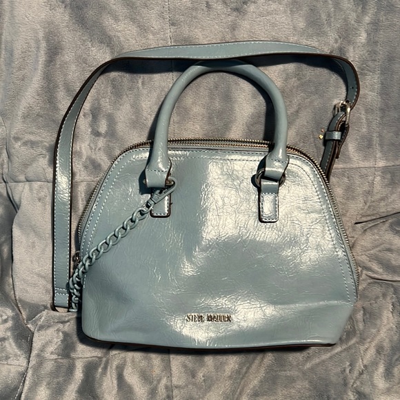 Steve Madden | Bags | Steve Madden Blue Pebbled Leather Crossbody ...